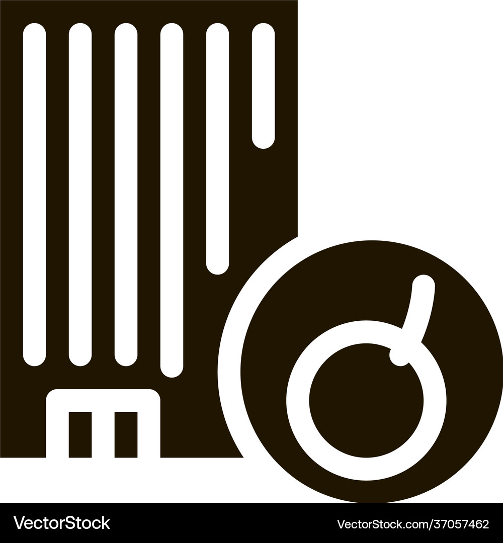 House bomb crash icon glyph Royalty Free Vector Image