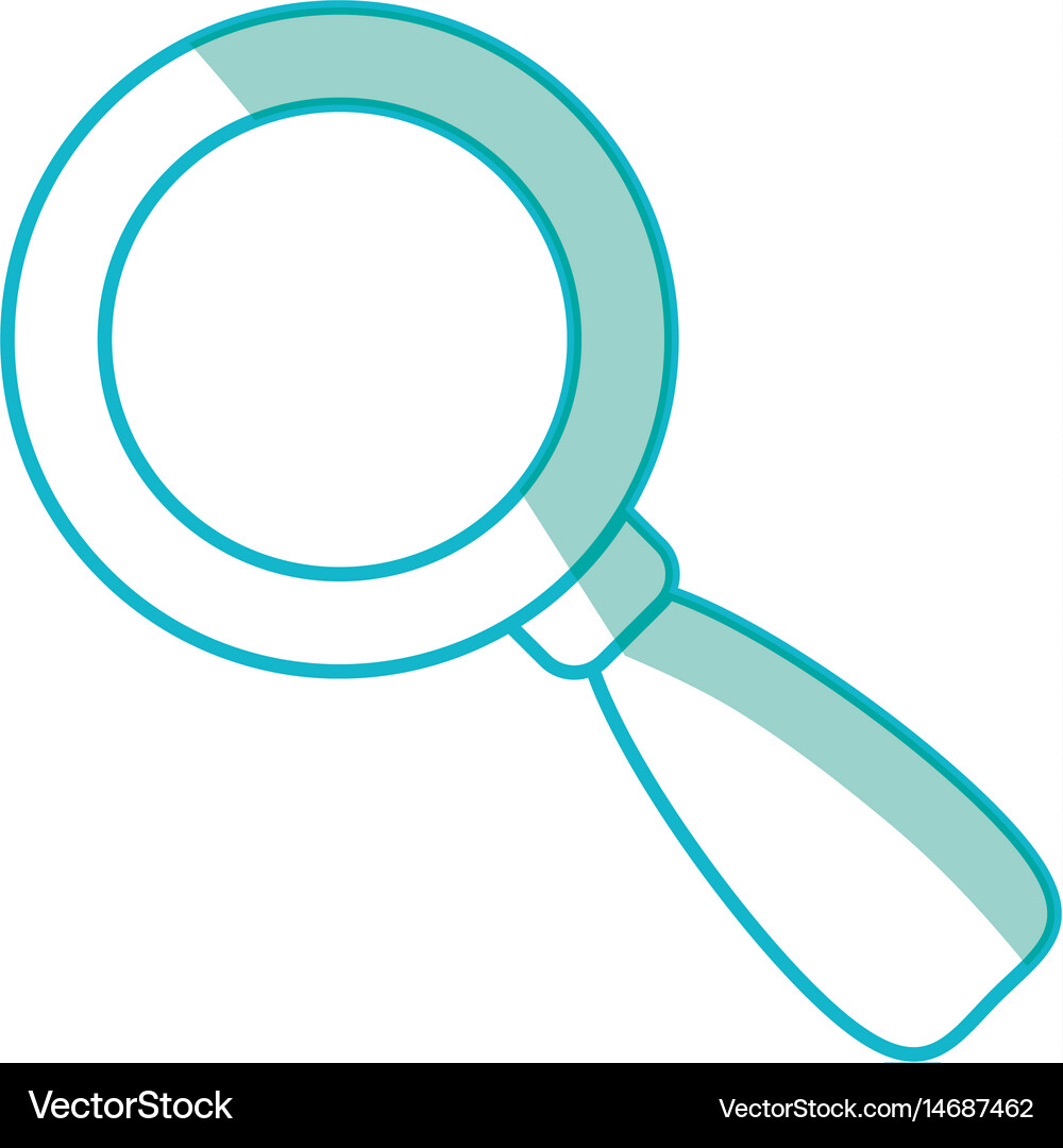 Magnifying glass lupe Royalty Free Vector Image