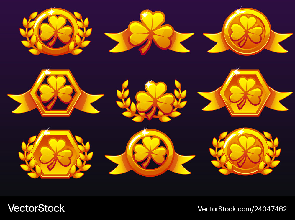 St. Patrick's Golden Awards Royalty Free Vector Image