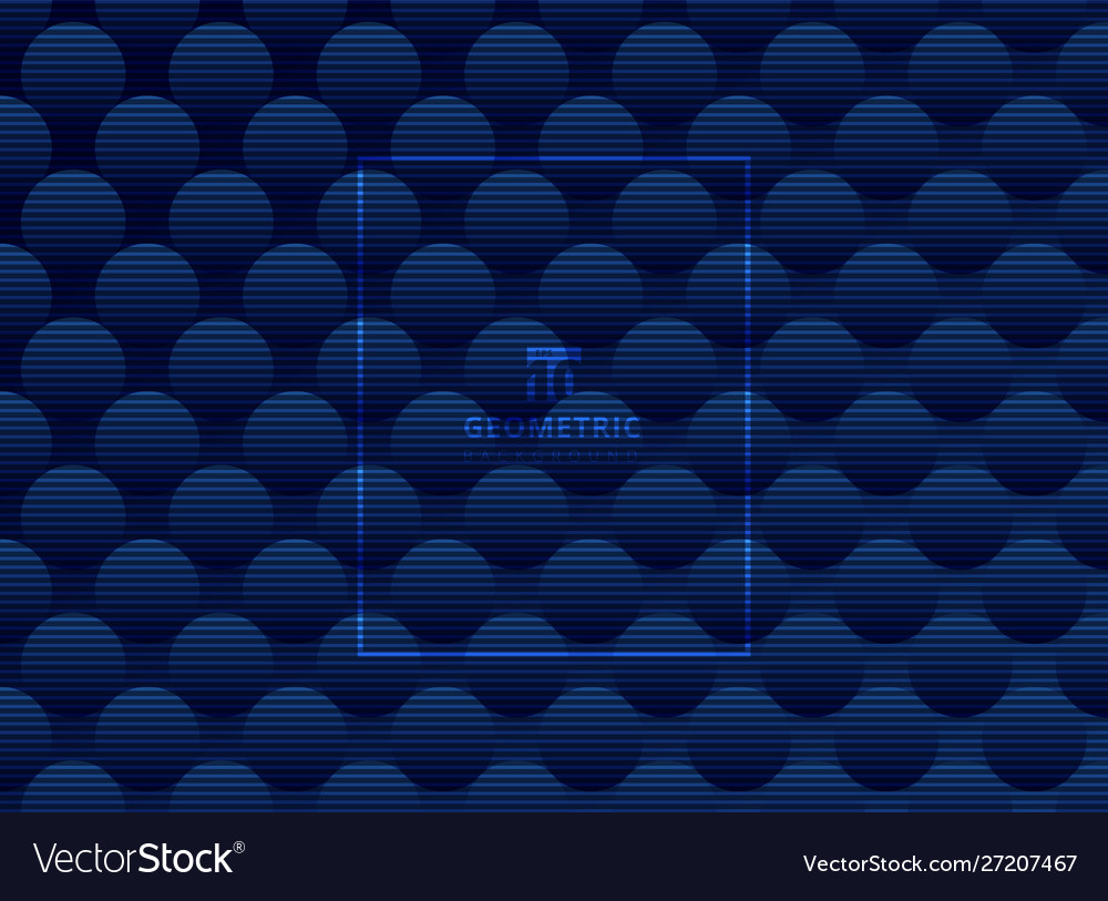 Abstract dark blue circles pattern subtle Vector Image