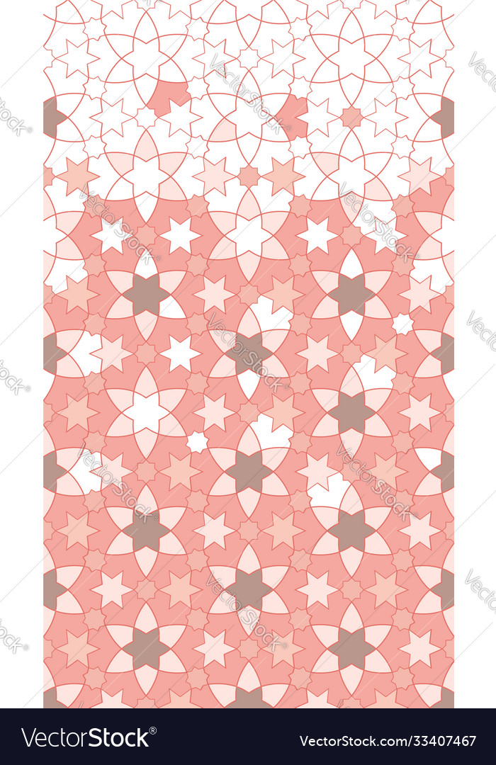 Arabesque seamless pattern geometric Royalty Free Vector