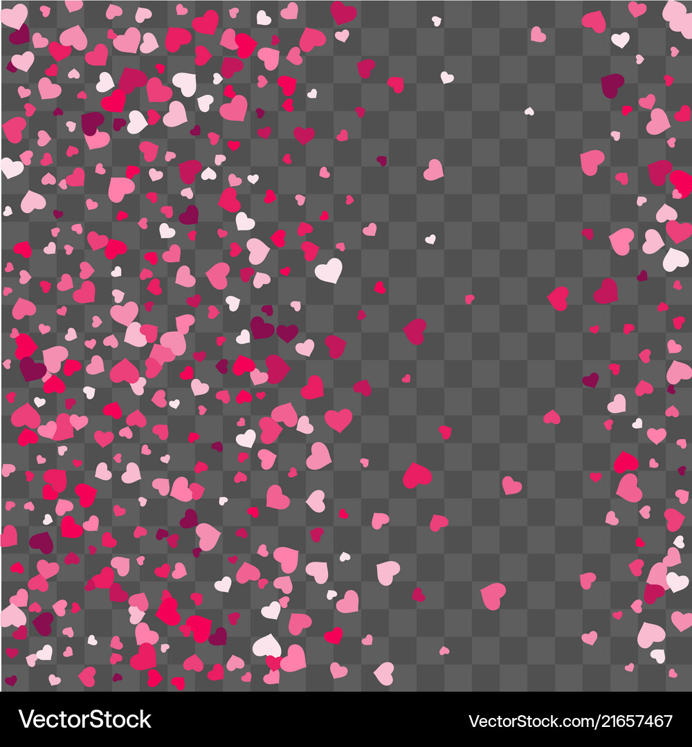 Heart confetti beautifully fall on the background Vector Image