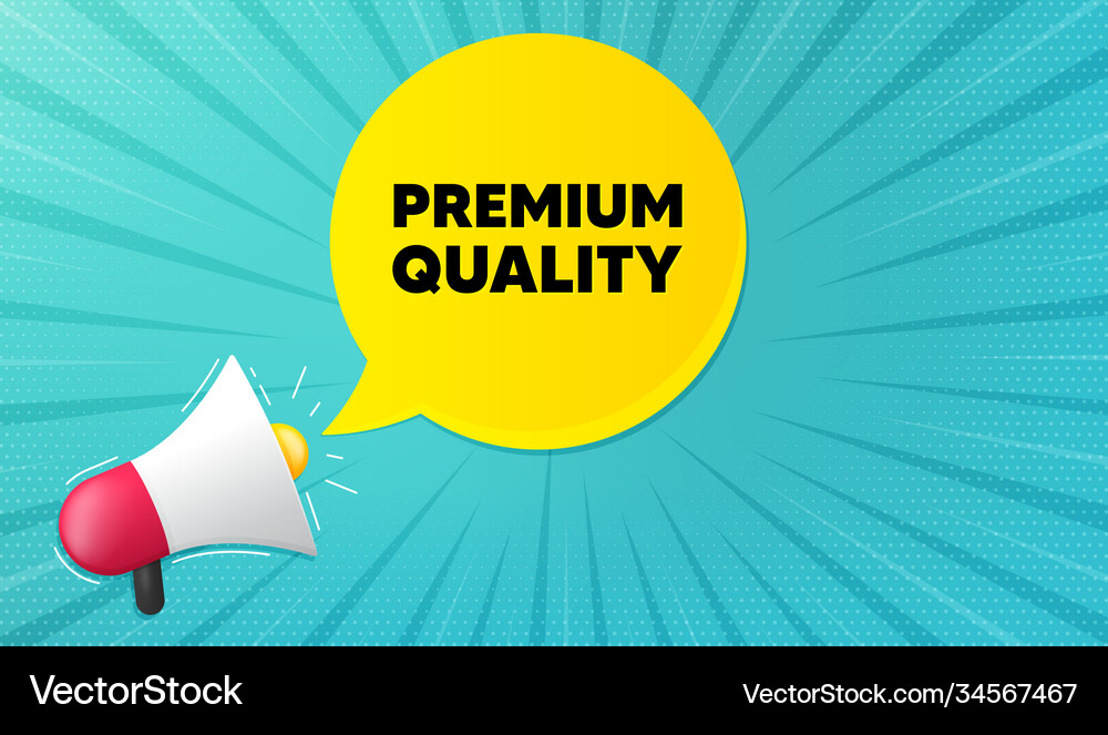 Premium quality high product sign Royalty Free Vector Image