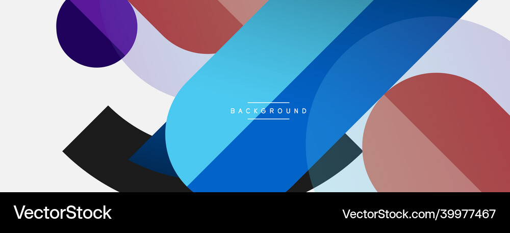 Round geometric shapes lines and circles Vector Image