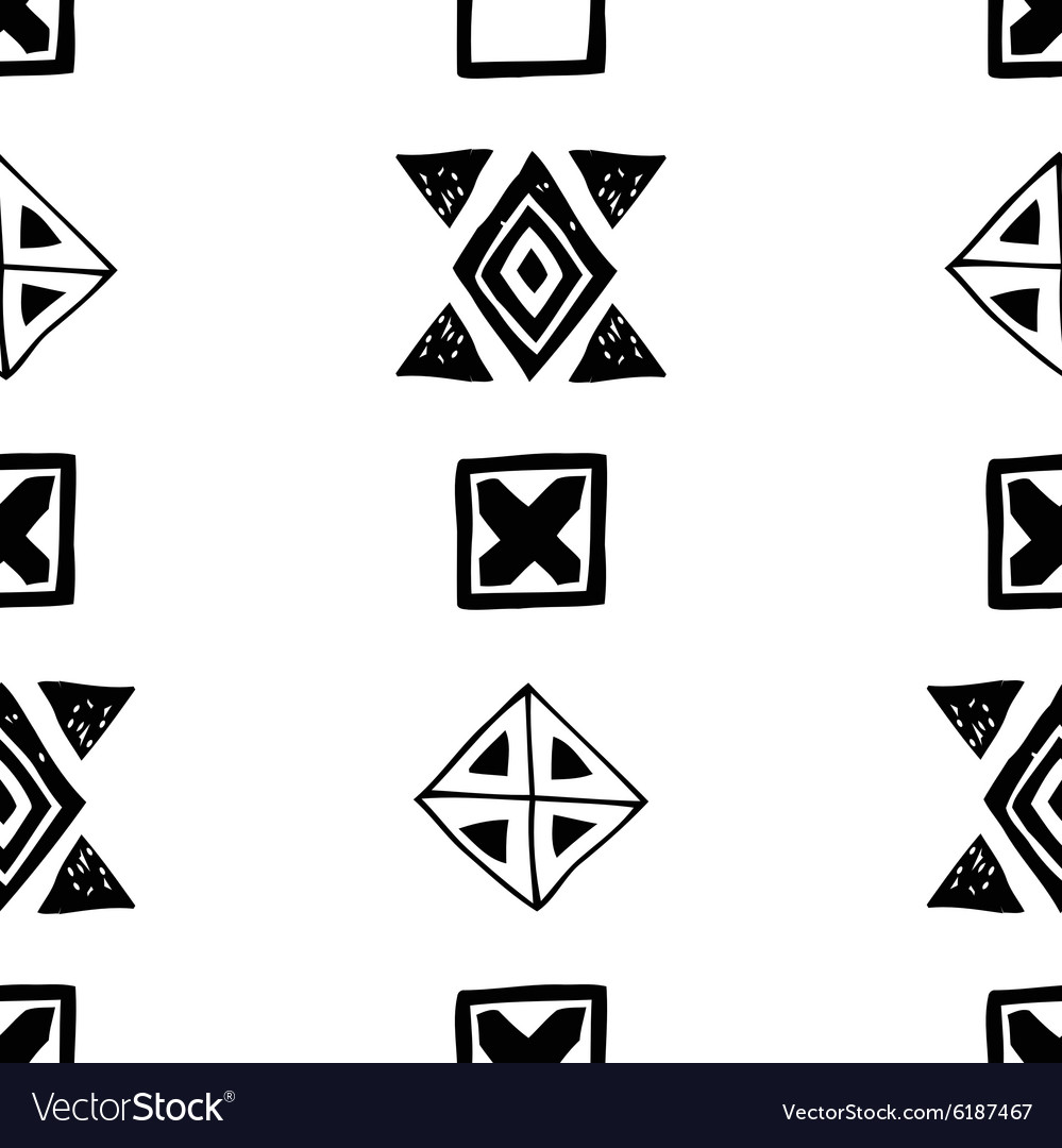 Seamless ethnic pattern Royalty Free Vector Image