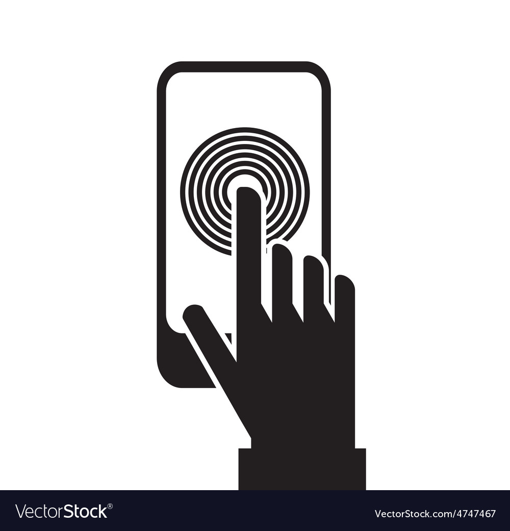 Touch screen1 resize Royalty Free Vector Image