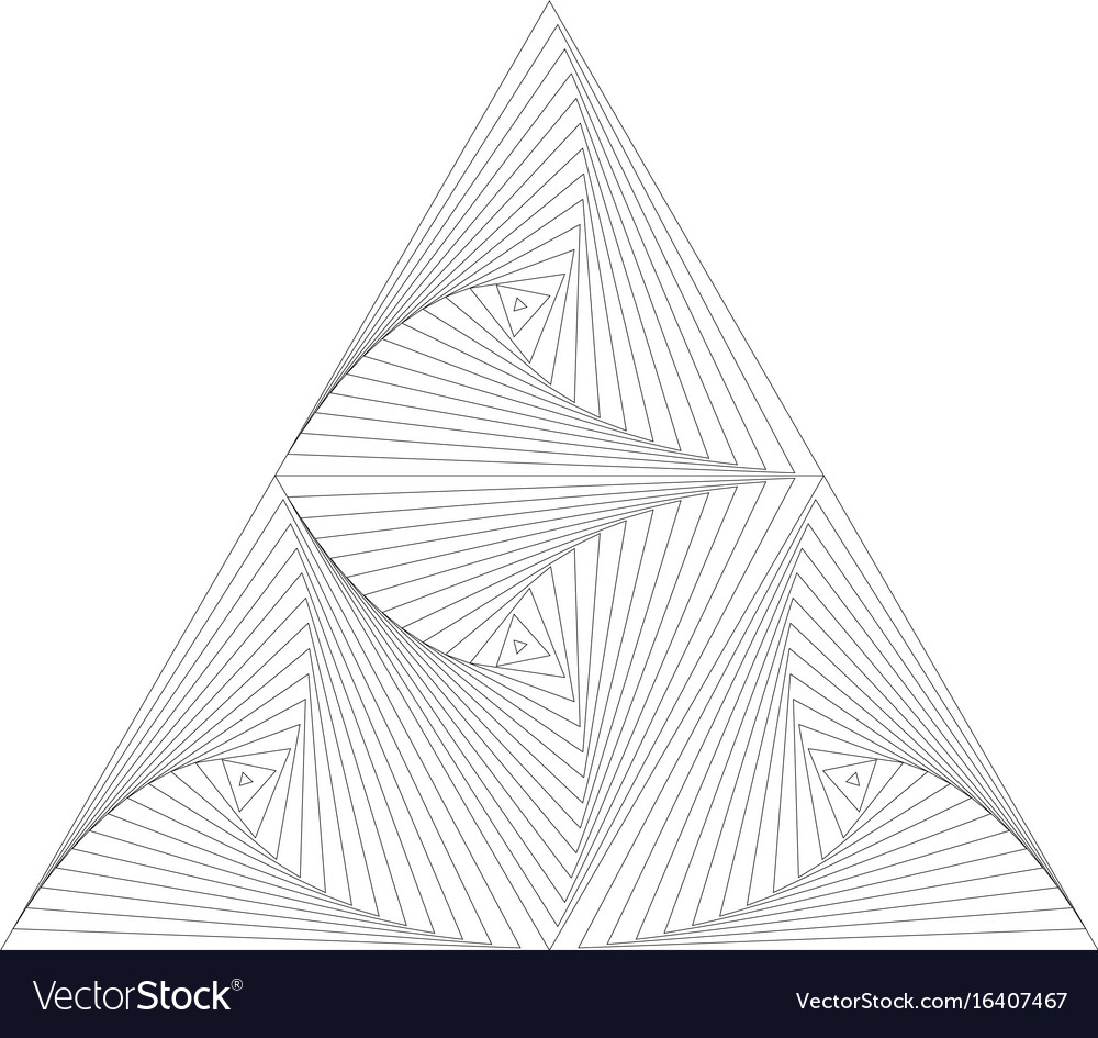 Triangle array Royalty Free Vector Image - VectorStock