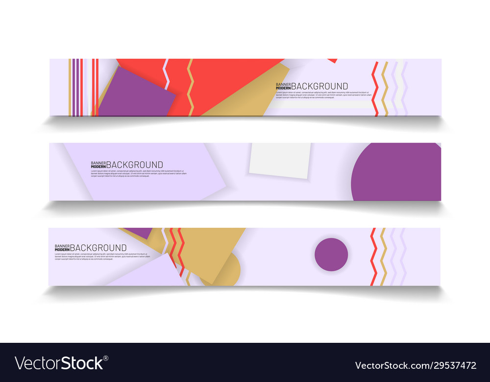 Abstract background banner template rectangular Vector Image