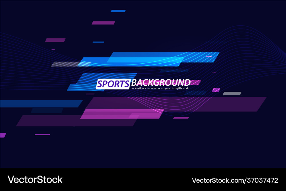 Abstract colored poster for sports Royalty Free Vector Image