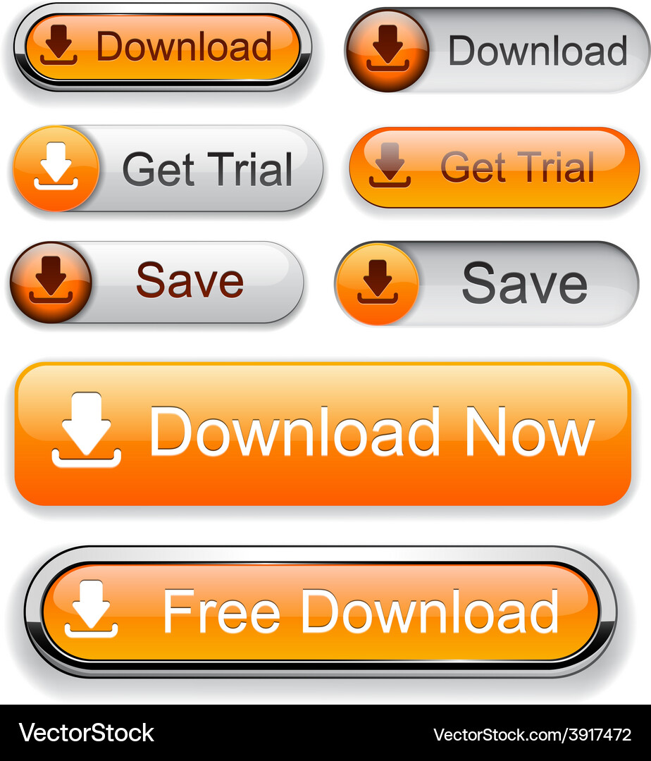 Download high-detailed modern buttons Royalty Free Vector