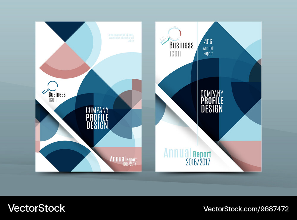 Geometric mosaic design a4 size business Vector Image