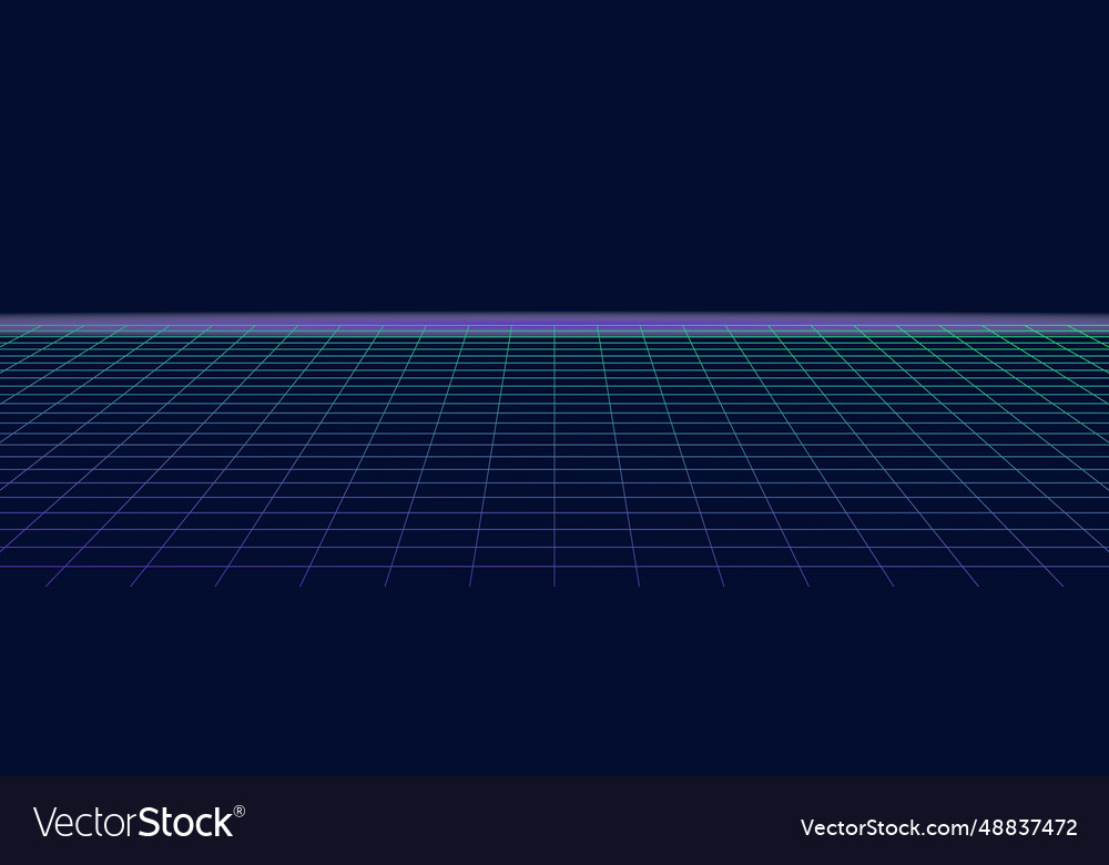 Perspective grid background Royalty Free Vector Image