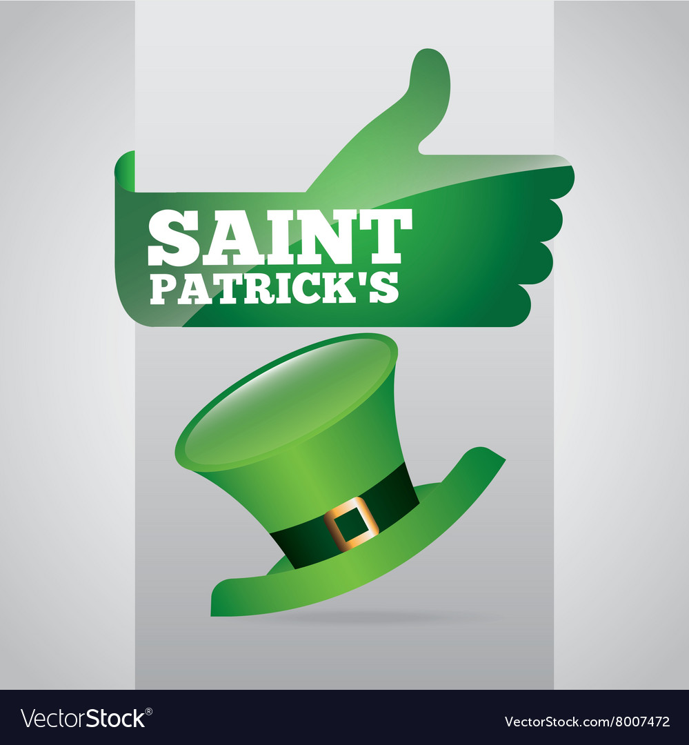 Saint patricks day design Royalty Free Vector Image