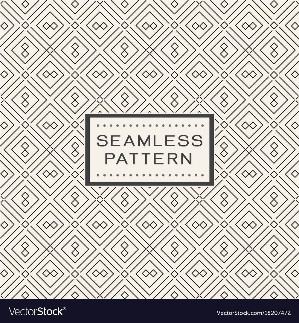 Seamless pattern with abstract shape and simple Vector Image