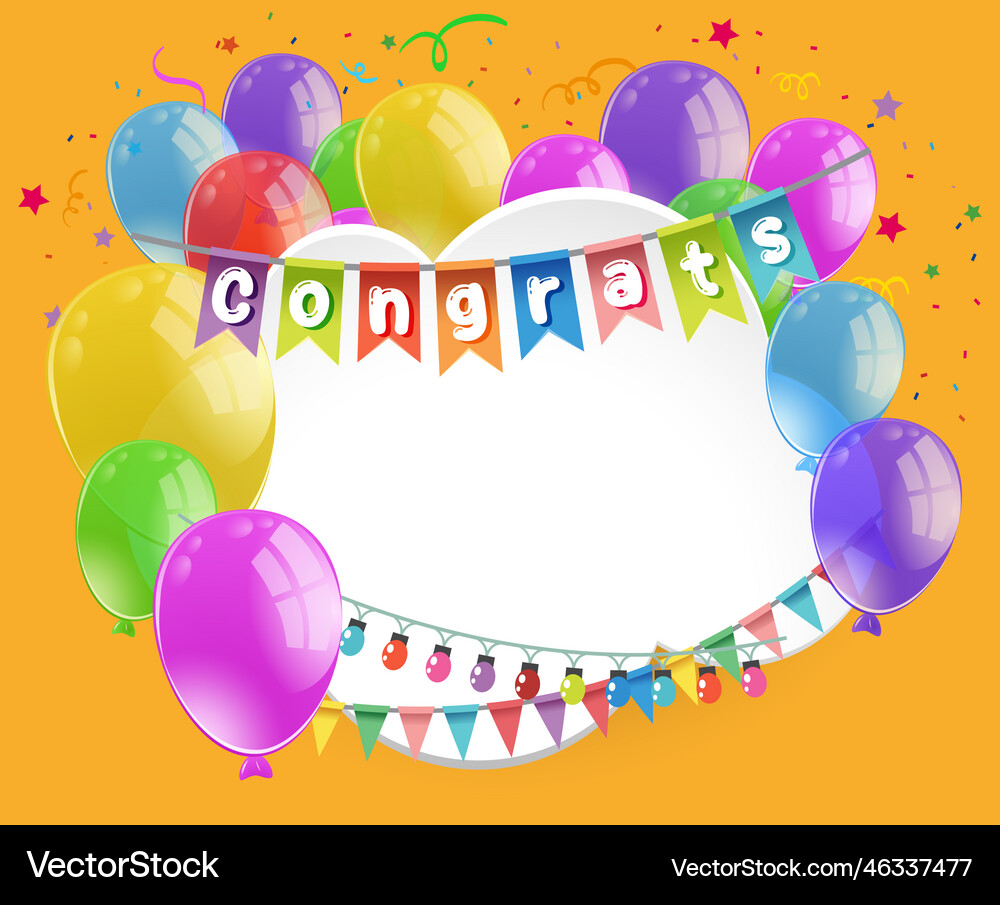 Banner poster template for festive events Vector Image