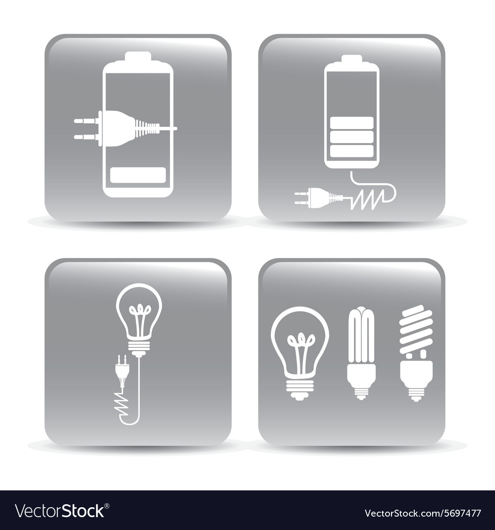 Energy saving design Royalty Free Vector Image