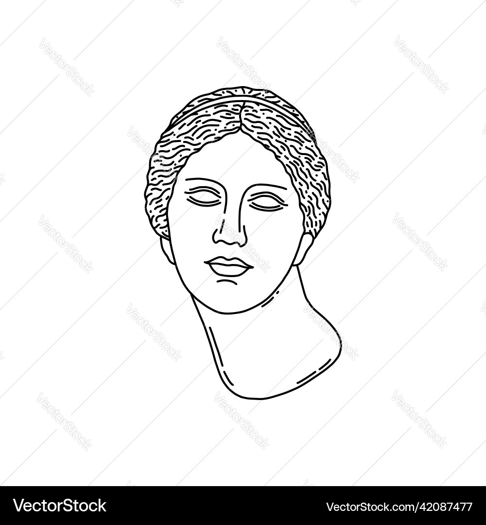 Greek Goddess Athrodite Royalty Free Vector Image