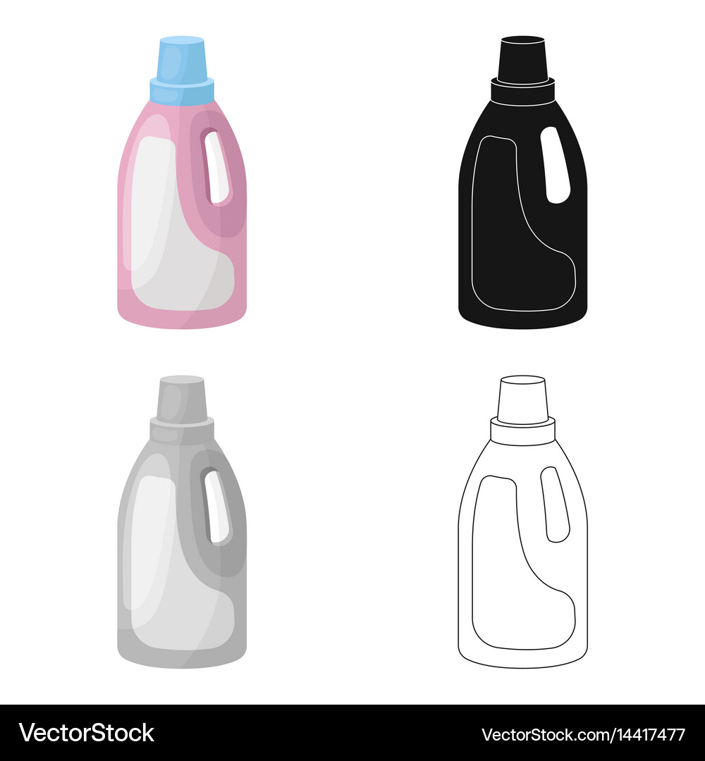 Laundry detergent icon in cartoon style isolated Vector Image
