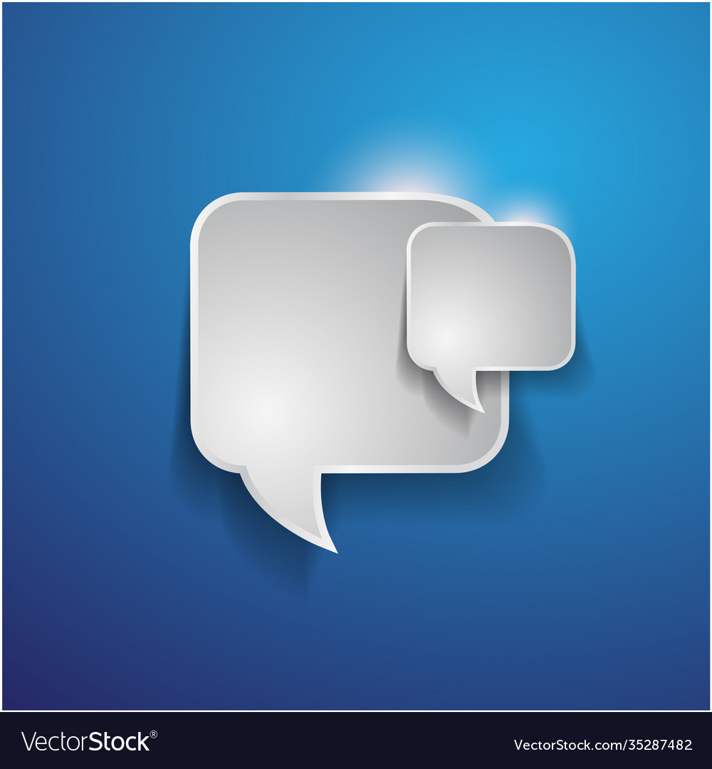 Abstract design - speech bubble Royalty Free Vector Image