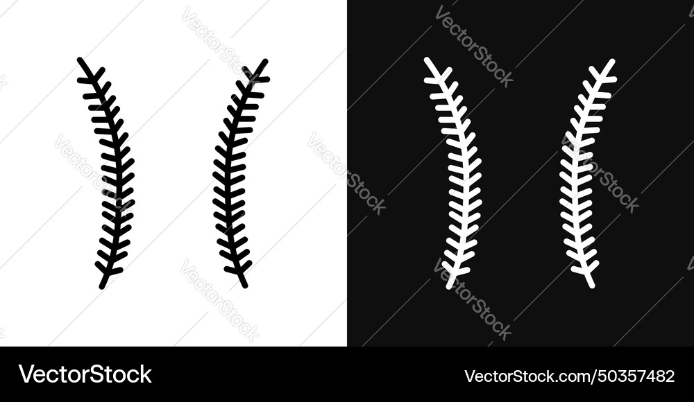 Baseball Seams Black And White Baseball Stitch' Wallpaper By