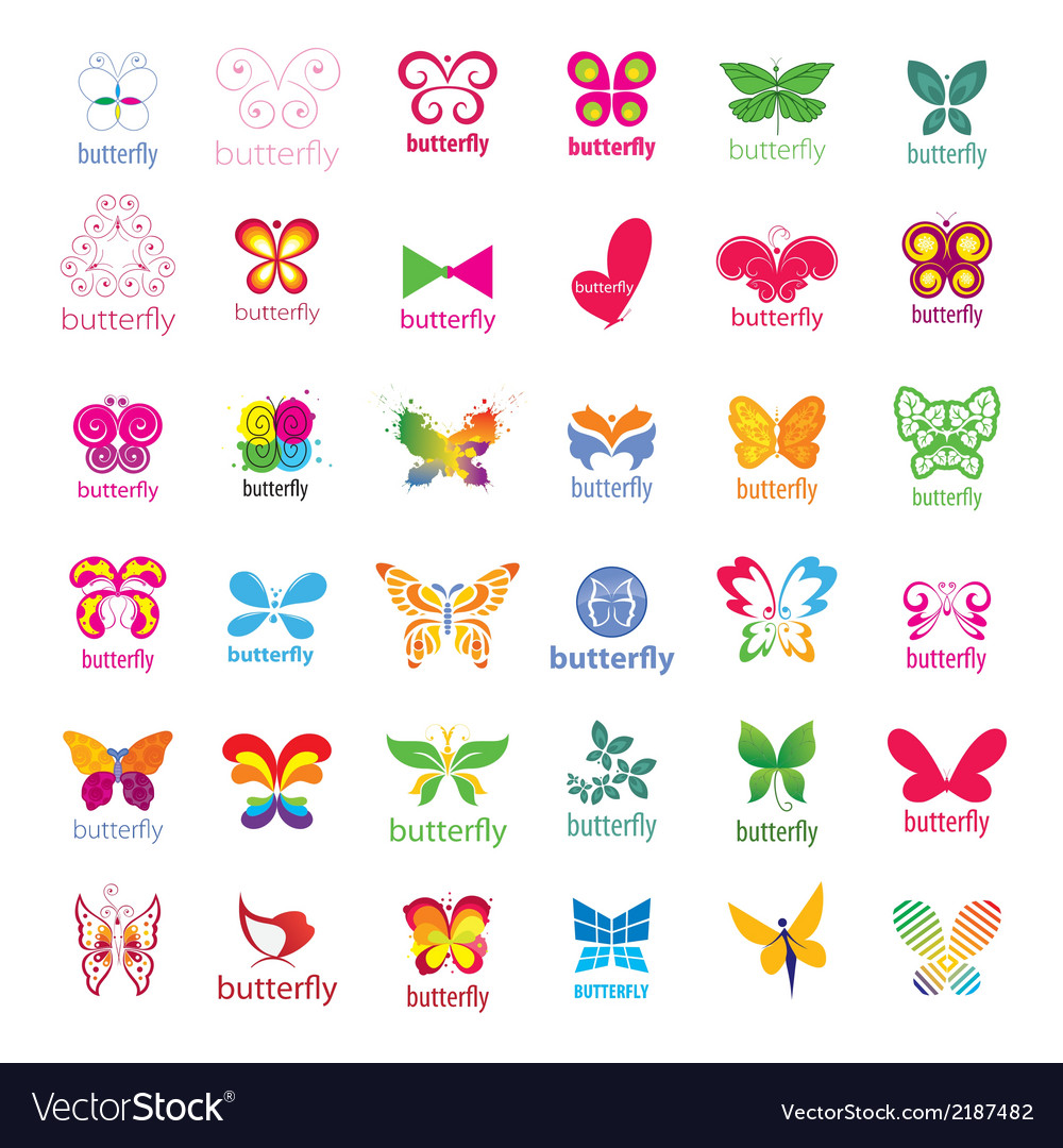 Biggest Collection Logos Butterflies Royalty Free Vector biggest-collection-logos-butterflies-royalty-free-vector