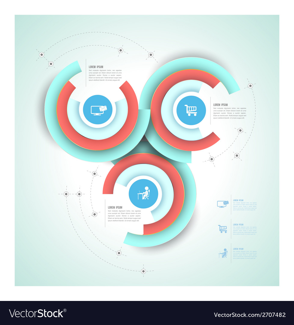Circle group template Royalty Free Vector Image