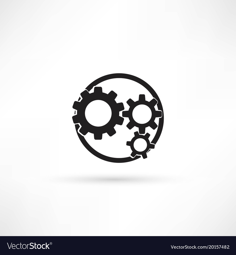 Cogs - icon Royalty Free Vector Image - VectorStock