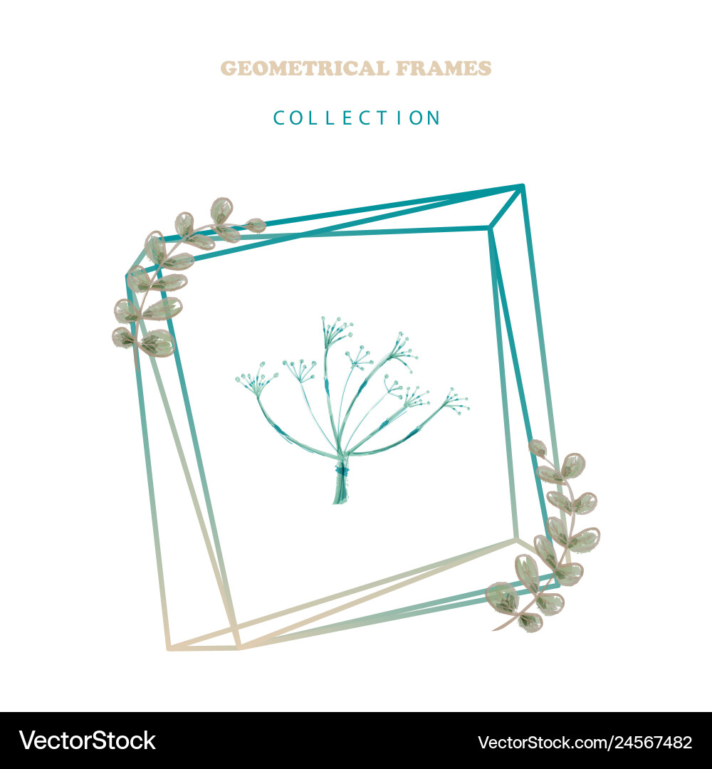 Floral elegant botanical card design Royalty Free Vector