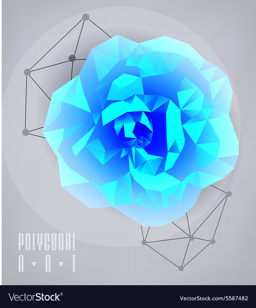 Polygonal modern elements Royalty Free Vector Image