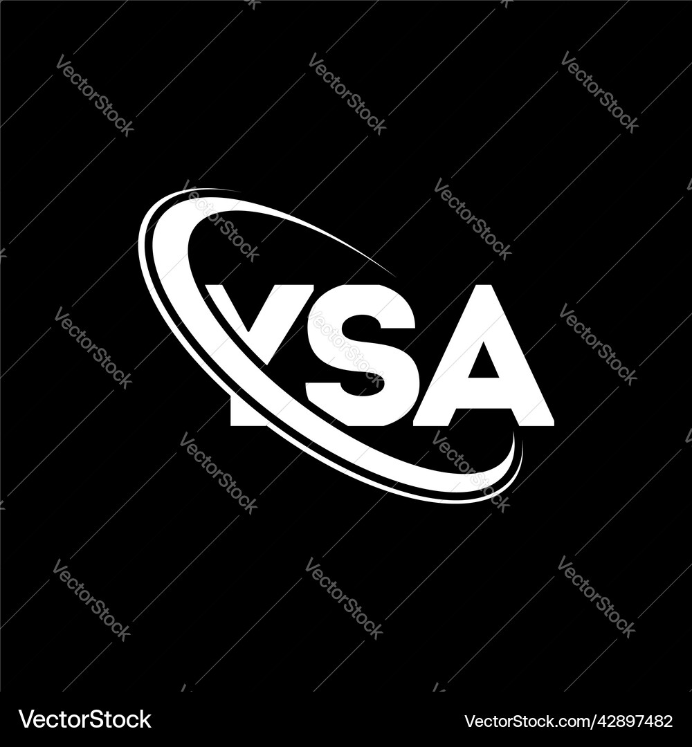 Ysa logo letter design Royalty Free Vector Image