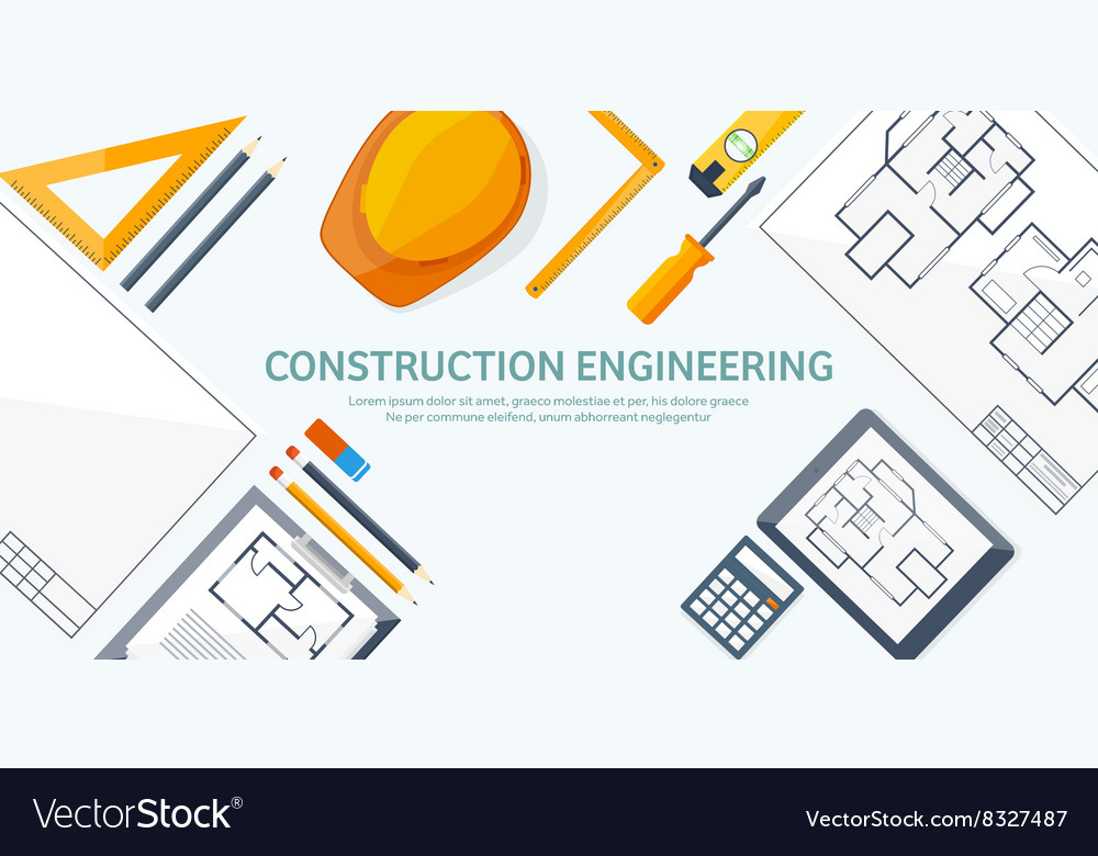 Engineering and architecture Royalty Free Vector Image