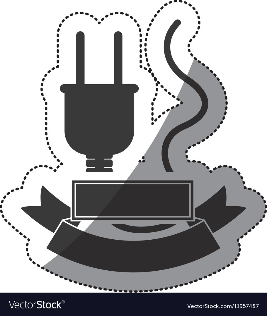 Isolated plug design Royalty Free Vector Image