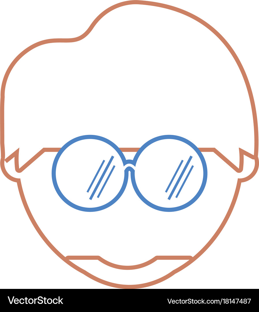 Man face Royalty Free Vector Image - VectorStock