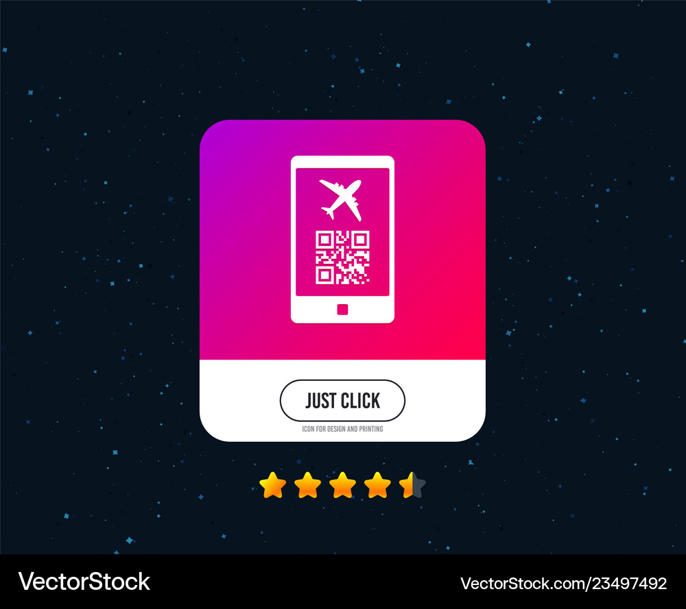 Boarding pass flight sign icon airport ticket Vector Image
