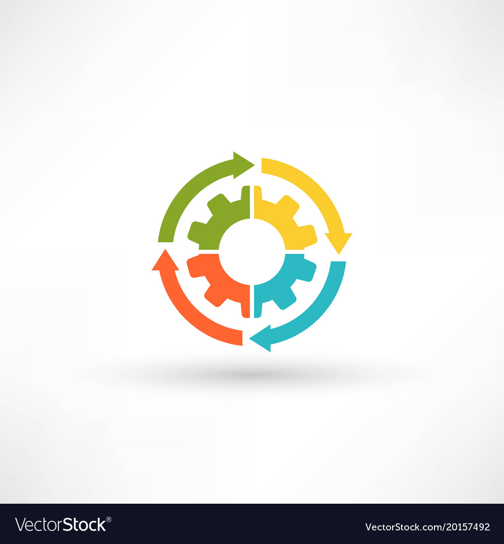 Cogs - icon Royalty Free Vector Image - VectorStock