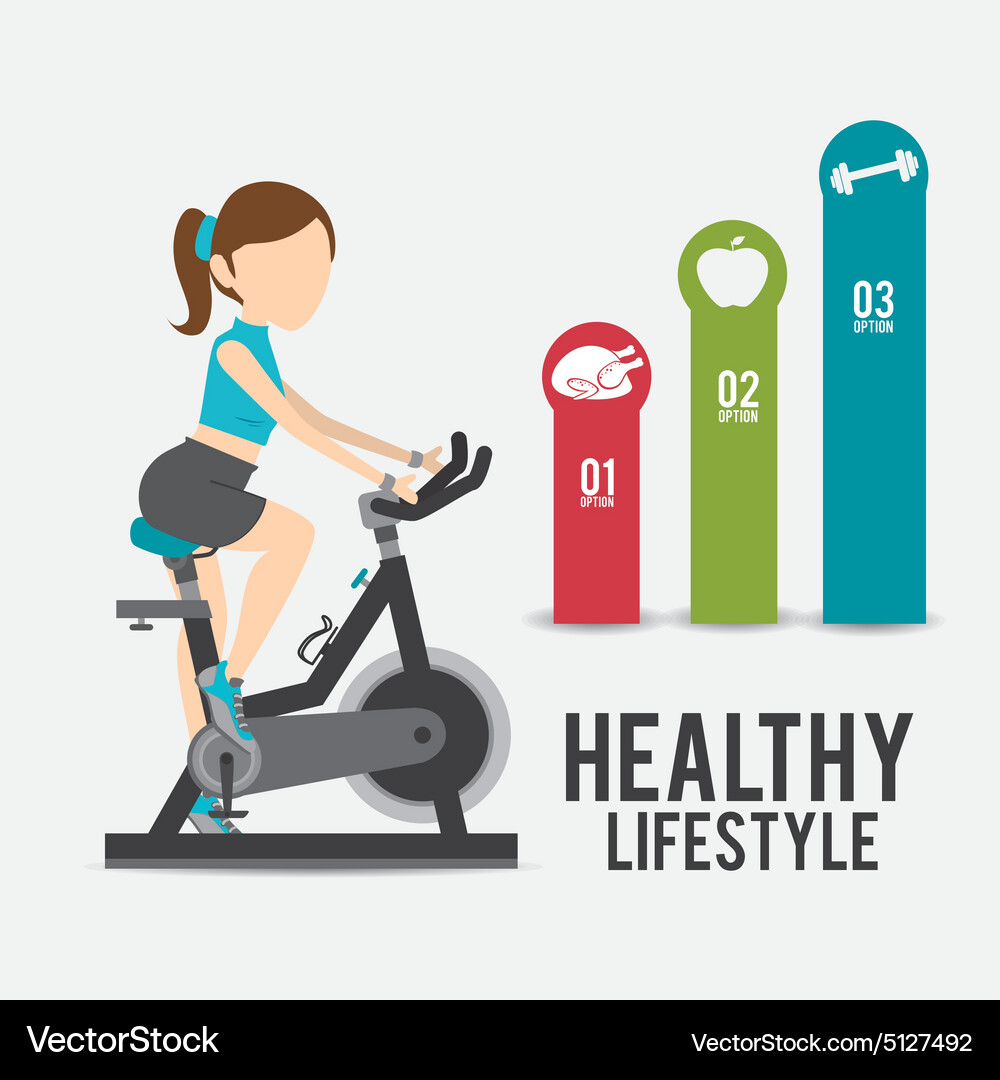 Fitness lifestyle design Royalty Free Vector Image