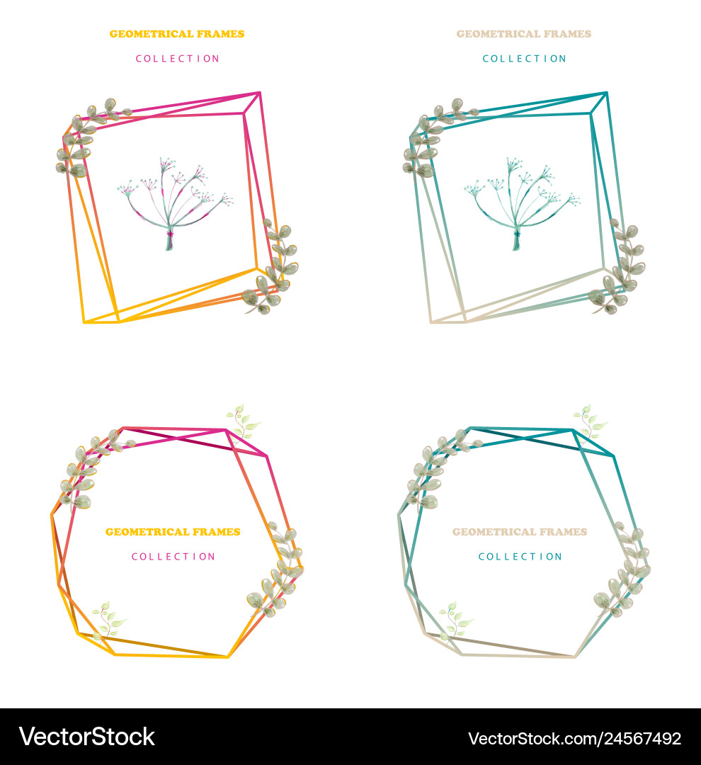 Floral elegant botanical card design Royalty Free Vector