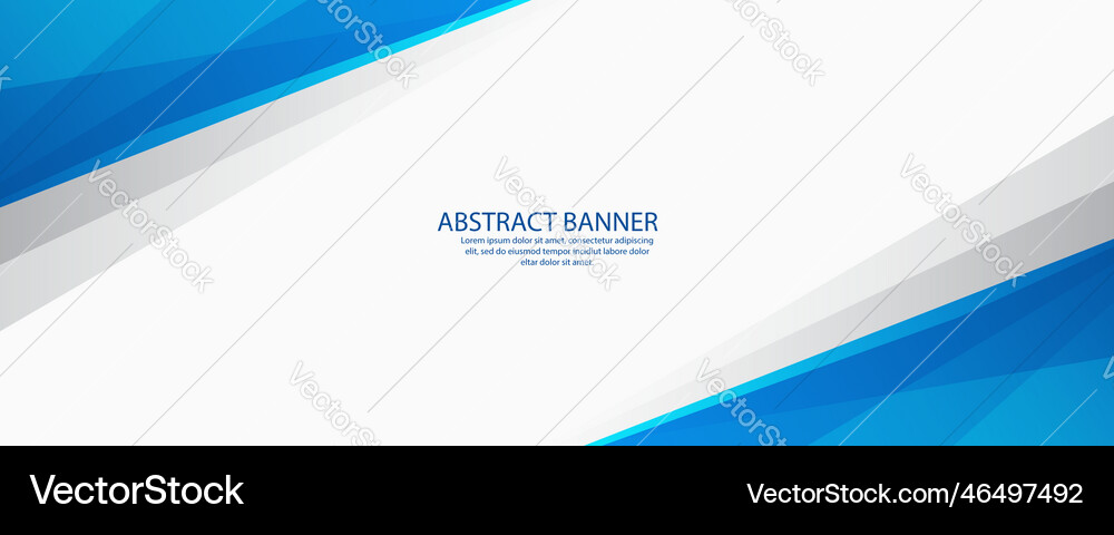 Geometric business style presentation banner Vector Image