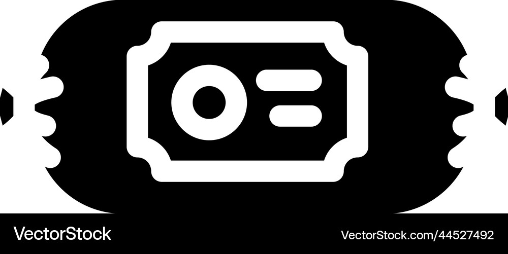 Liver sausage meat glyph icon Royalty Free Vector Image