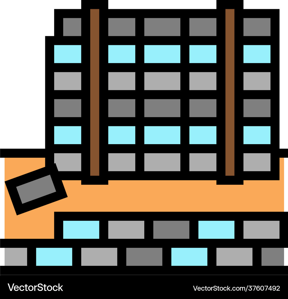 Paving slabs concrete color icon Royalty Free Vector Image