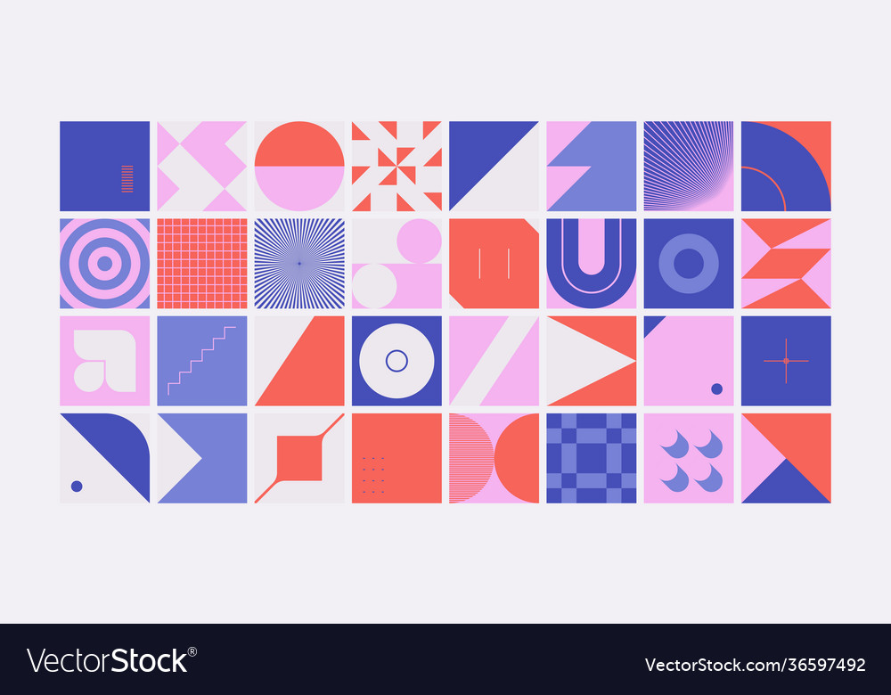 Retro future abstract pattern Royalty Free Vector Image