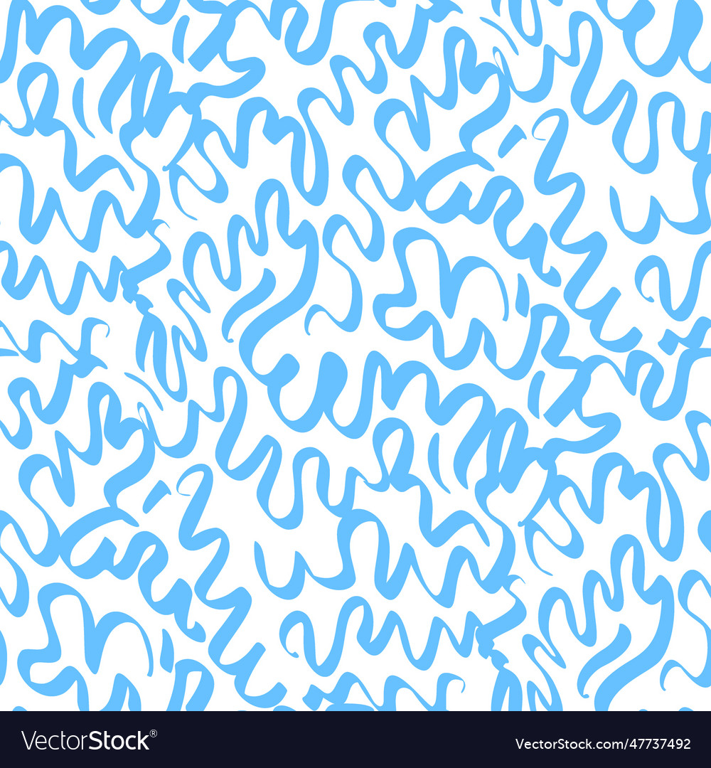 Seamless pattern with a simple abstract drawing Vector Image