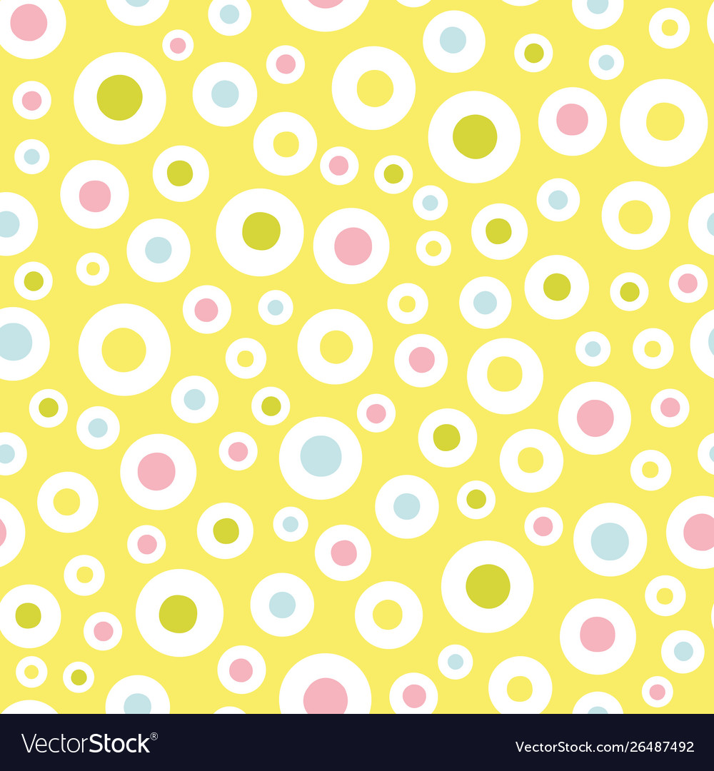 Yellow pattern with dot Royalty Free Vector Image