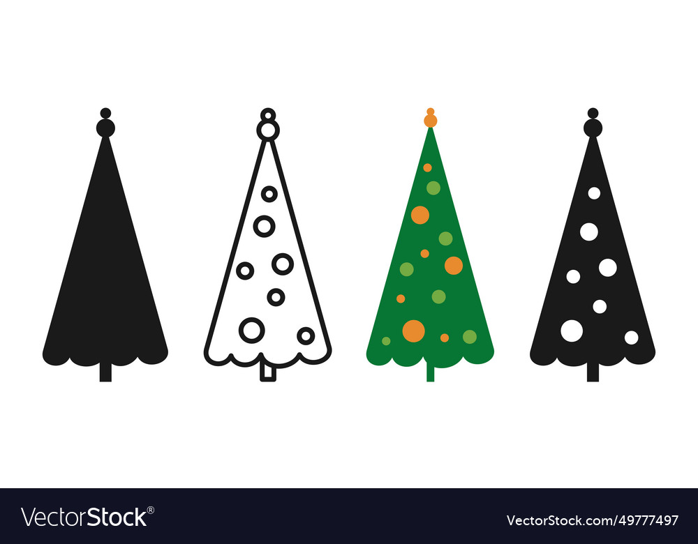 Christmas Tree Symbol Cartoon And Doodle Stamp Vector Image christmas-tree-symbol-cartoon-and-doodle-stamp-vector-image