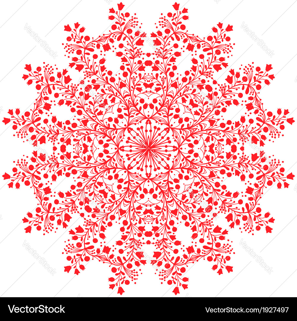 Flower mandala Royalty Free Vector Image - VectorStock