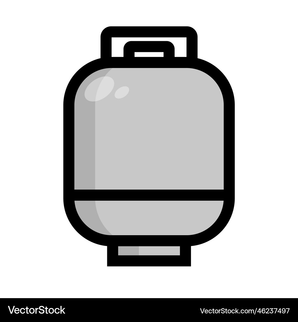 Gas cylinder icon or propane Royalty Free Vector Image