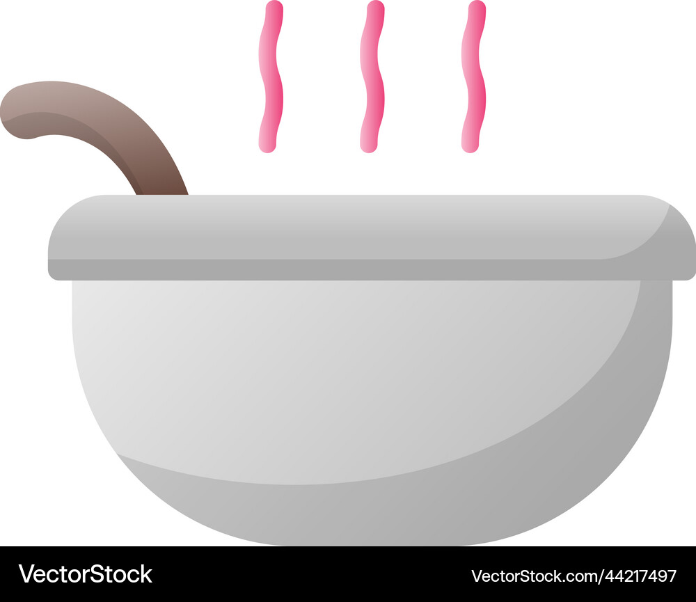 Hot soup icon design template Royalty Free Vector Image