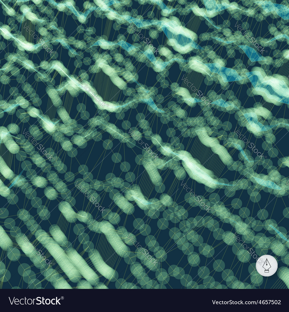 Abstract grid background 3d technology Royalty Free Vector