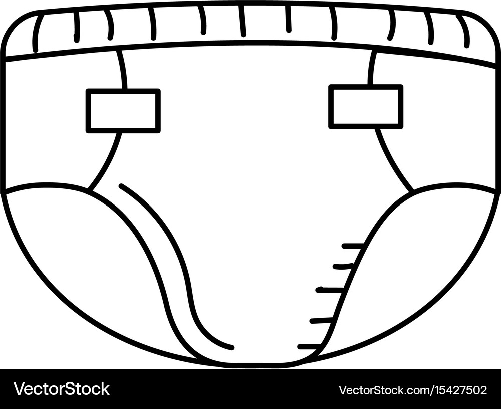 Baby Diaper Clipart Black And White Diaper Drawing Black And White