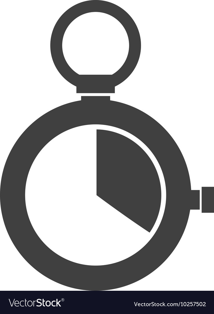 Chronometer device time Royalty Free Vector Image